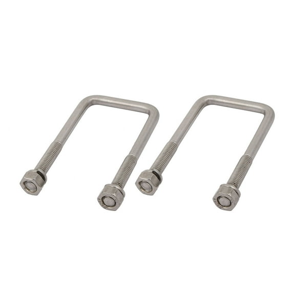 Square U-Bolts 5 Sets 42mm Inner Width 80mm Length M6 304 Stainless ...