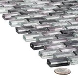 Highline 0.625" x 1.25" Glass Mosaic Sheet Floor Use Tile - Walmart.com
