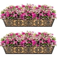 2 Pack 30 Inch Window Boxes Planters Railing Planter Box with ...