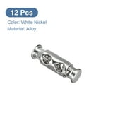 Uxcell 12pcs Metal Cord Locks End Spring Toggle Stopper Suitable for ...