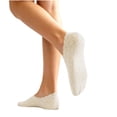 AVRNLIQ Womens Beige Lace No Show Socks Non Slip Invisible Liner Socks ...