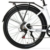 27.5" Concord Step-Thru Electric Commuter Bike, 36V, White, Fits Riders ...