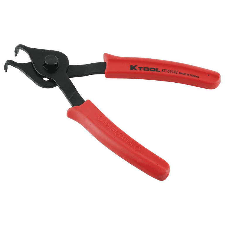 Reversible snap ring pliers store