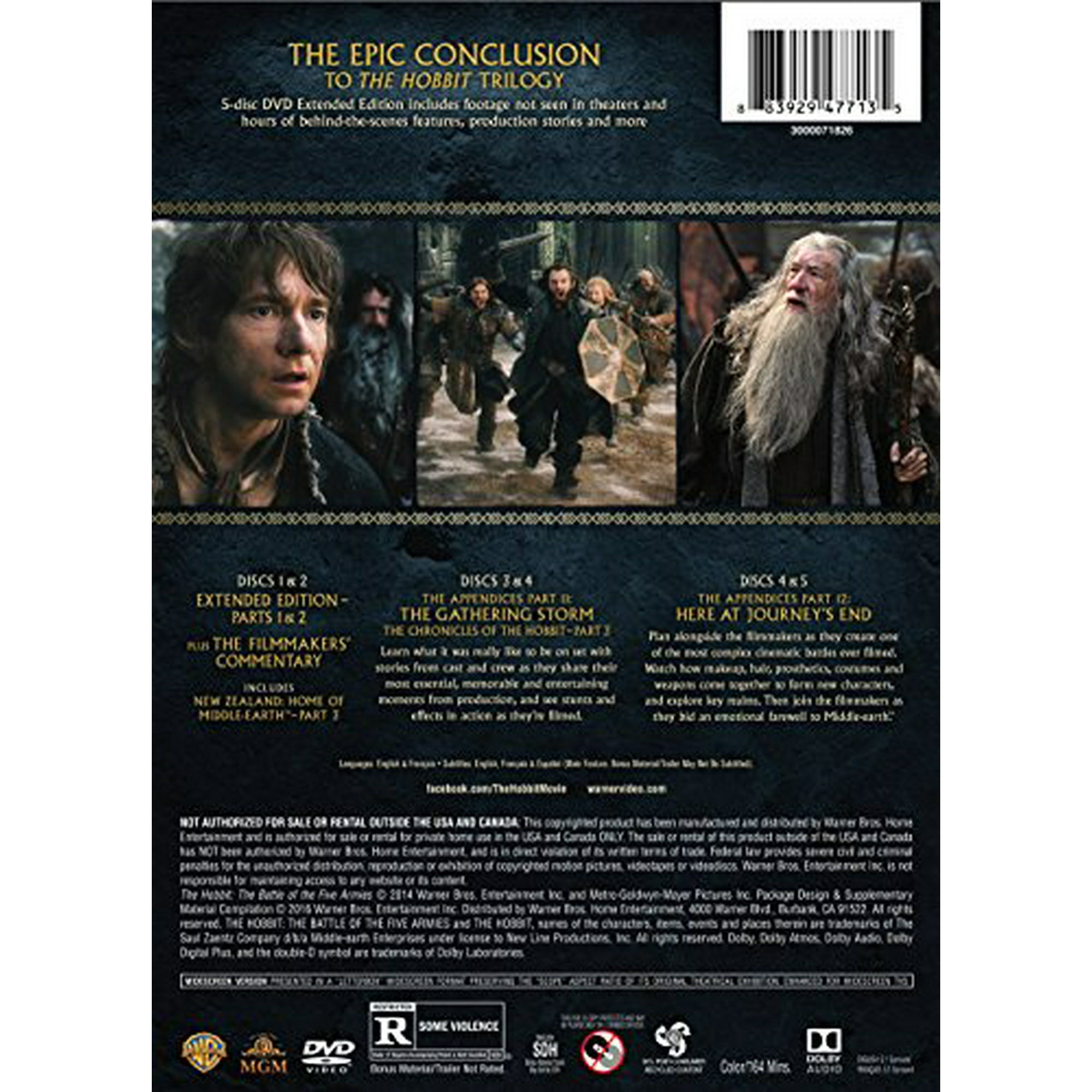 The Hobbit An Unexpected Journey Extended Dvd Cover