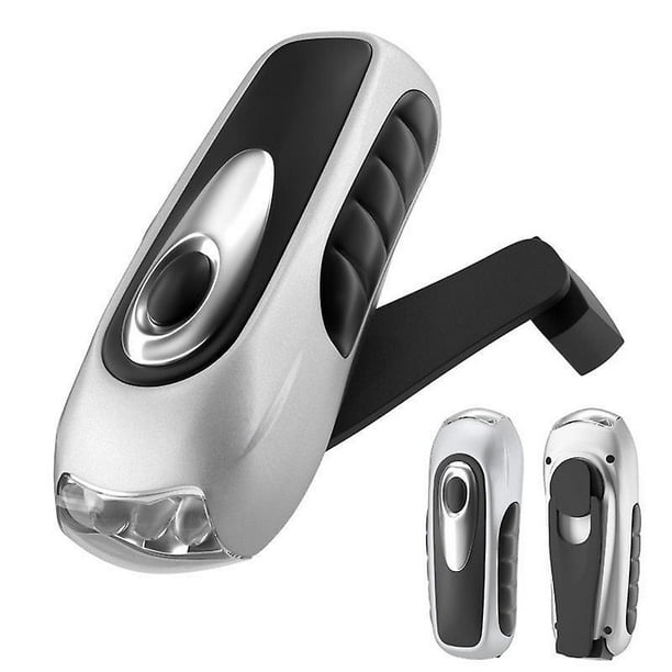 Linterna solar Manivela Linterna recargable con energía solar Luces de ...