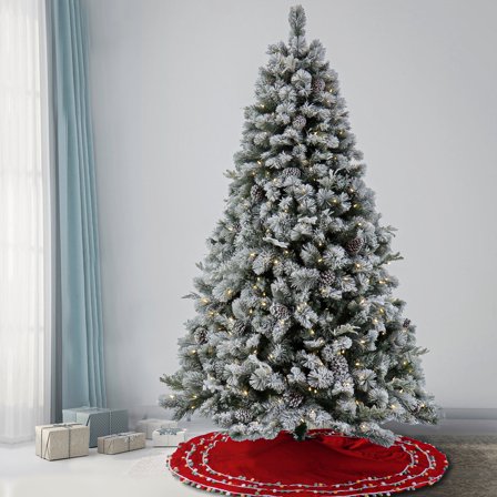 National Tree Company 7.5 ft. Pre-lit Feel Real® Festive Fern ...