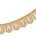 SEWACC Yellow Happy Easter Banner with Bunny Sign for Indoor and ...
