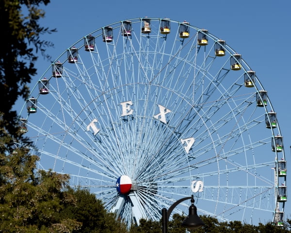 Print: The Texas Star, The Ferris Wheel At The Texas State Fair In ...