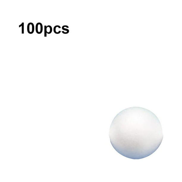 100 Pièces Boules en Styromousse Projet Scolaire Fournitures de Mariage ...