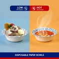 16 oz Paper Bowls 156 Count Soak Proof, Heavy Duty Printed Disposable ...