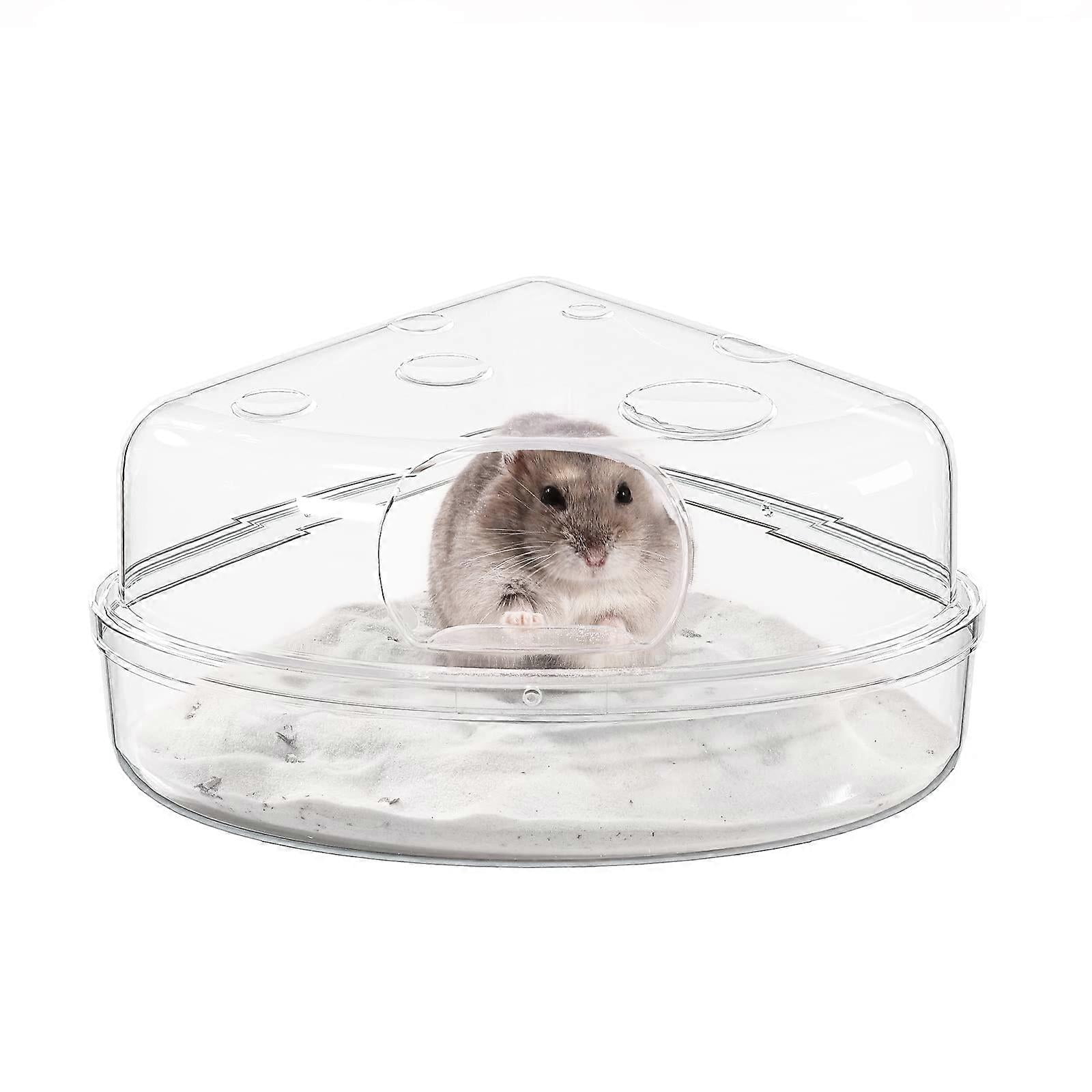 Hamster Sand Bath Box - Transparent Critter's Litter Box Sand Bath ...
