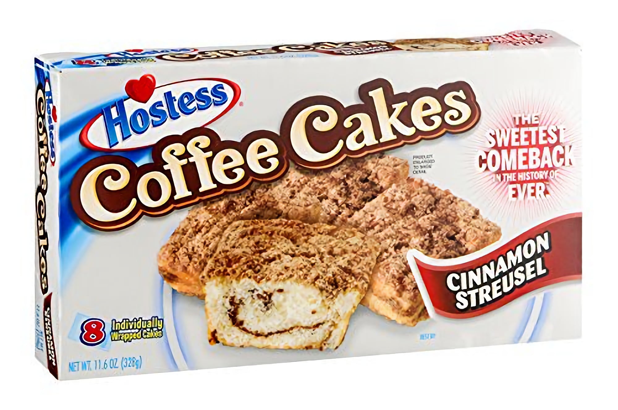 Hostess Coffee Cakes, Cinnamon Streusel, 8 Ct Box (Pack of 3) - Walmart.com