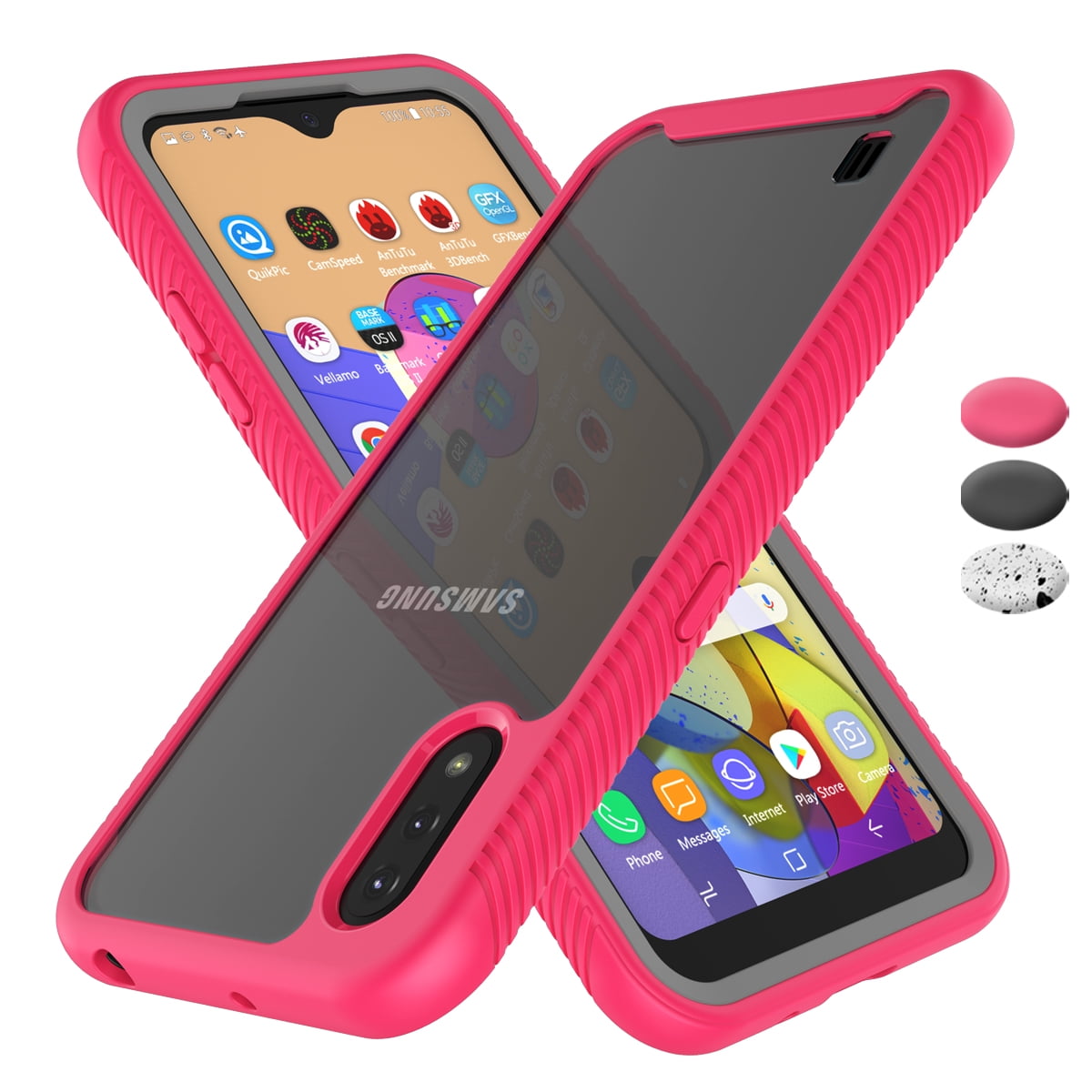 Galaxy A01 Case,Tinysaturn Galaxy A01 Phone Case Shock Absorbing Rugged ...