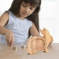 Animal-Shaped Wooden Piggy Bank - Personality Modeling Deposit Box For ...