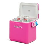 Igloo 11 QT Tag-A-Long Too Cooler Fuchsia Pink with Adjustable Shoulder ...