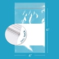 GPI 4” x 6” Heavy Duty Ziplock Bag 2 Mil Clear Resealable Bags with ...
