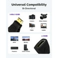 VCELINK 2-Pack Mini HDMI Male to Female Adapter, Gold Plated, 4K UHD ...