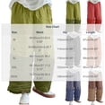 biudgviw Wide Leg Pants for Women Color Block Casual Pull On Pants ...