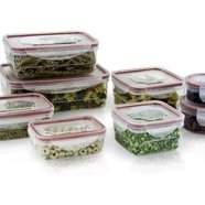 16 Pcs Plastic Food Storage Containers Set With Air Tight Locking Lids - Walmart.com