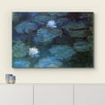 wall26 Canvas Print Wall Art Blue Pastel Water Lily Flowers Claude ...