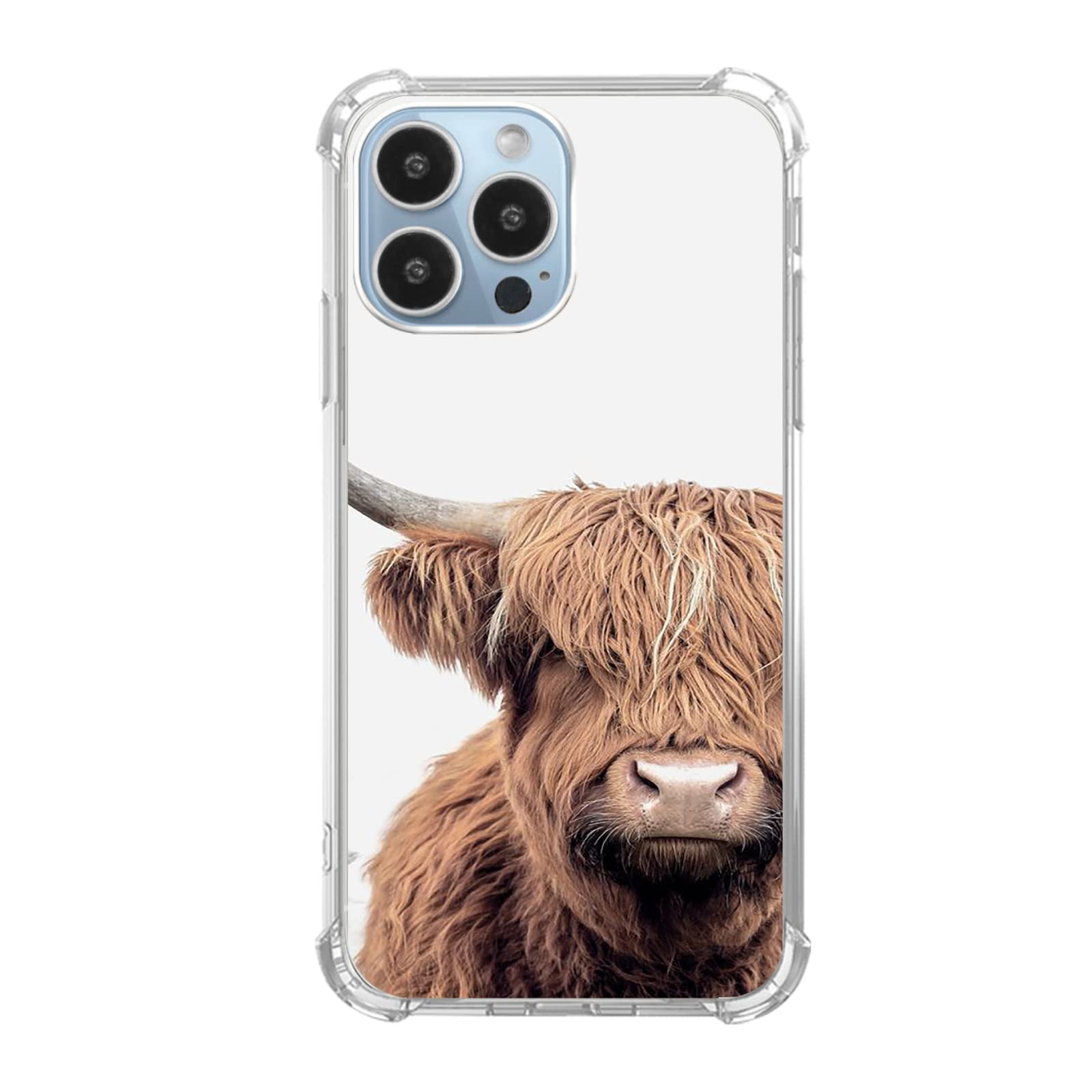 Scottish Highland Case for iPhone 13 Pro,Aesthetic Art Design TPU ...