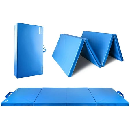 RitFit Upgraded Folding Exercise Mat, 2 Inch Thick Gymnastics Mat 3’x6 ...