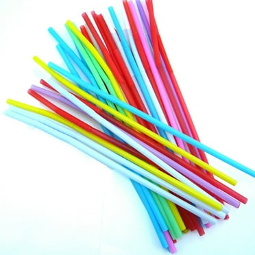 Boardwalk Unwrapped Colossal Straws, 8 1/2", Blue, Green, Pink, Purple ...