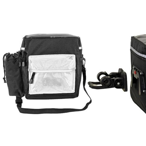 M-Wave Utrecht Handlebar Bicycle Bag in Black/White - Walmart.com