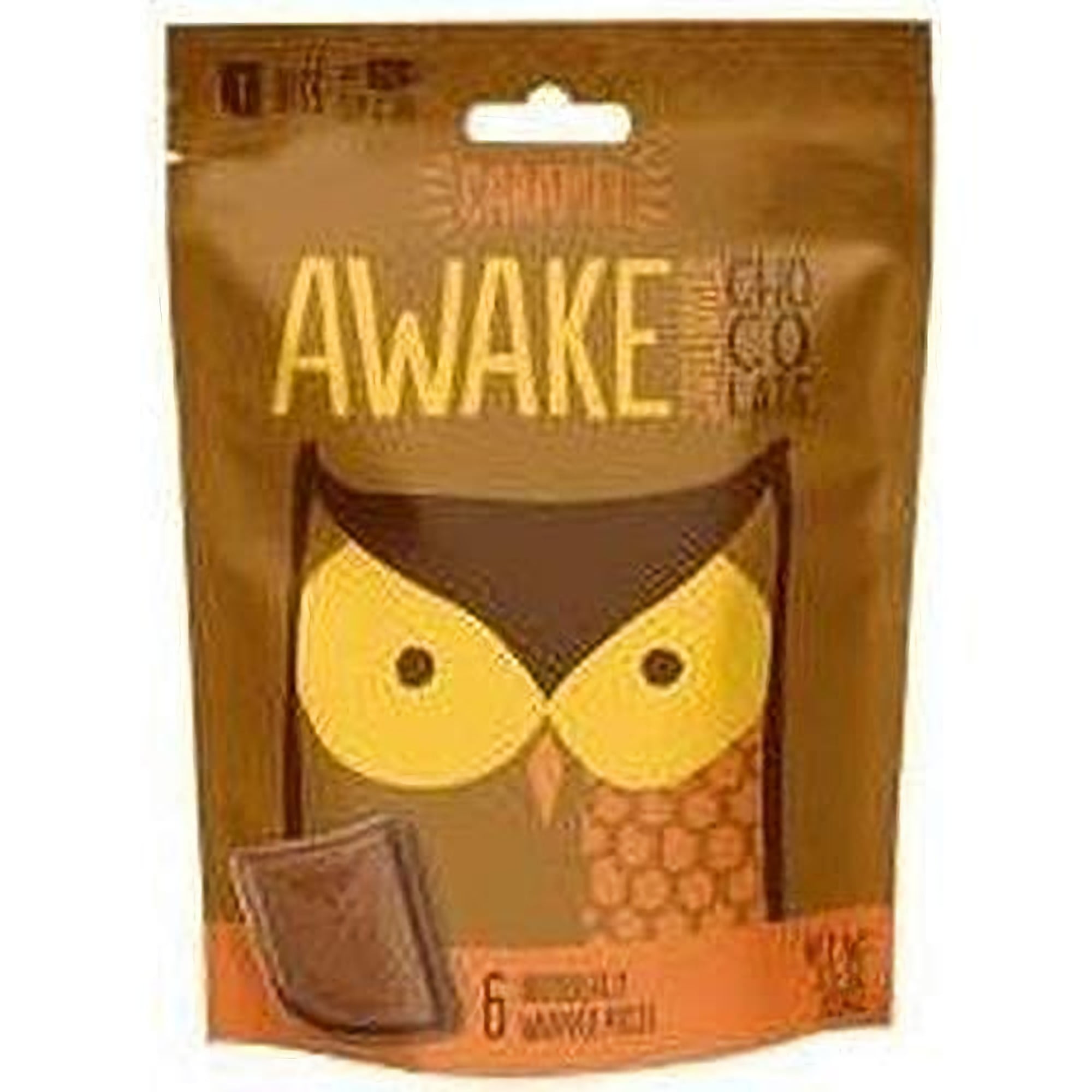 Awake Chocolate Caramel Milk Chocolate Bites - 6 count per pack -- 10 ...