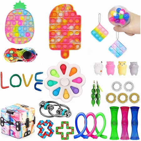 ICHUDAN Godzilla + King Kong Fidget Toys Set, 31Pcs Cheap Relieves Stress and Anxiety Sensory ...