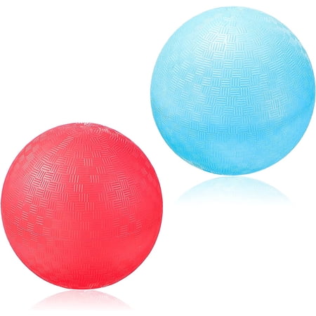 Pack of 2 Rubber Balls 5 Inch Playground Balls for Kids Outdoor Bouncy ...