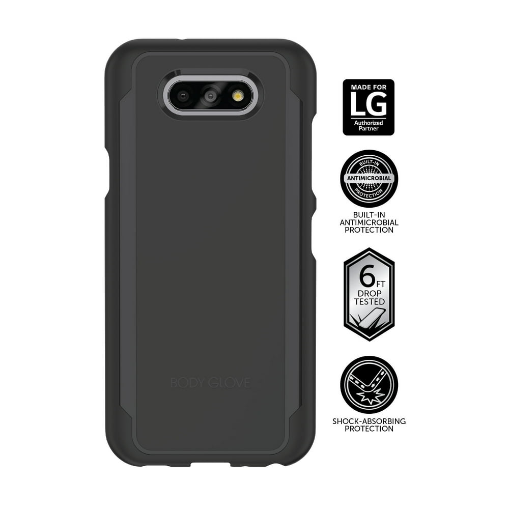 Body Glove Cadence Black Gel Phone Case with Built-In Antimicrobial for ...