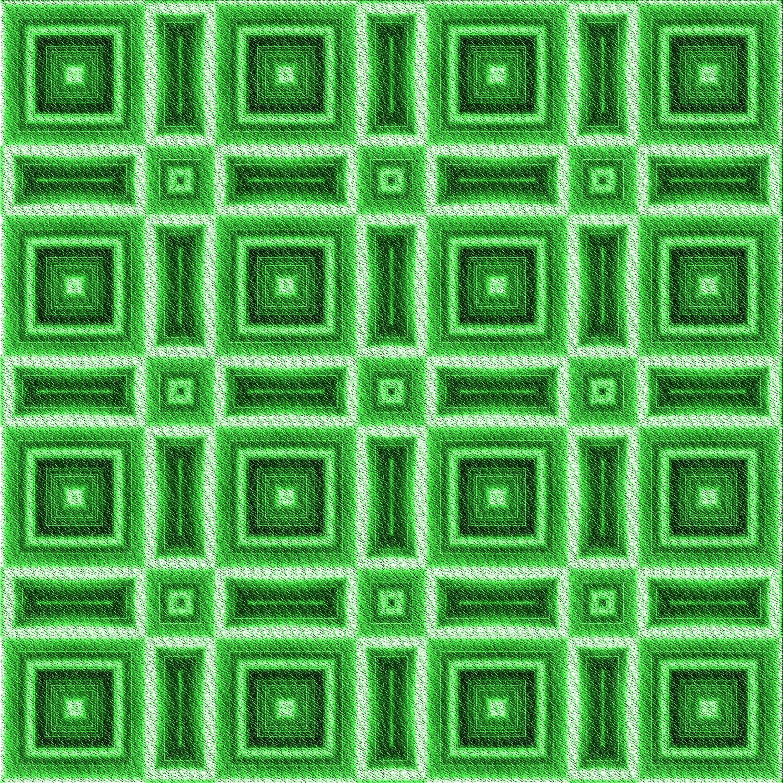 Ahgly Company Indoor Square Patterned Neon Green Area Rugs, 4' Square ...