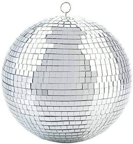 Mirror Disco Ball - 8-Inch Cool and Fun Silver Hanging Party Disco Ball ...