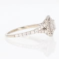 Cushion Cut Diamond Ring, Double Halo Engagement Ring, Split Shank ...