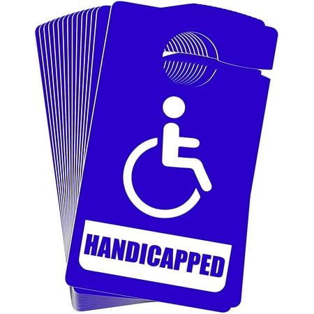 Compuye 10 Pieces Handicapped Disabled Hang Tag Door Rear View Mirror ...
