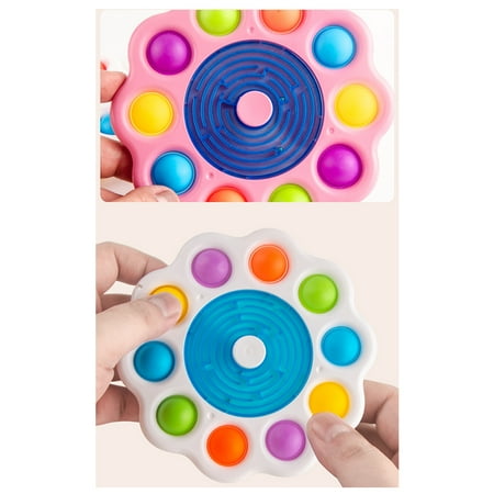 3 in 1 Spinning Antistress Toy Hand Rotator Decompression Toy Press Toy ...