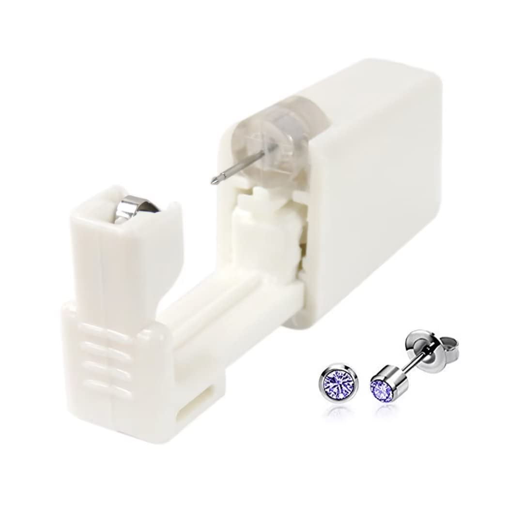 Nose Piercing Gun Disposable Self Ear Nose Piercing Gun Kit Safety ...