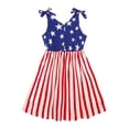 250th Anniversary Usa Dresses Girls V Neck Spaghetti Strap Stars ...