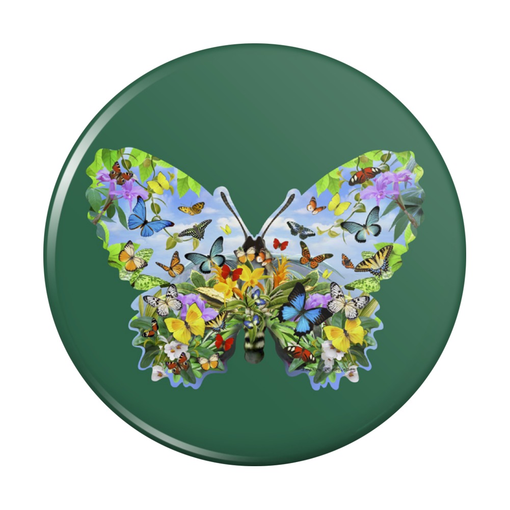 Butterflies in Butterfly Shape Kitchen Refrigerator Locker Button ...