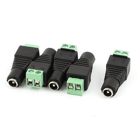 5 Pcs RCA Male Connector Jack Adapter for AV/CCTV/Rear View Camera ...
