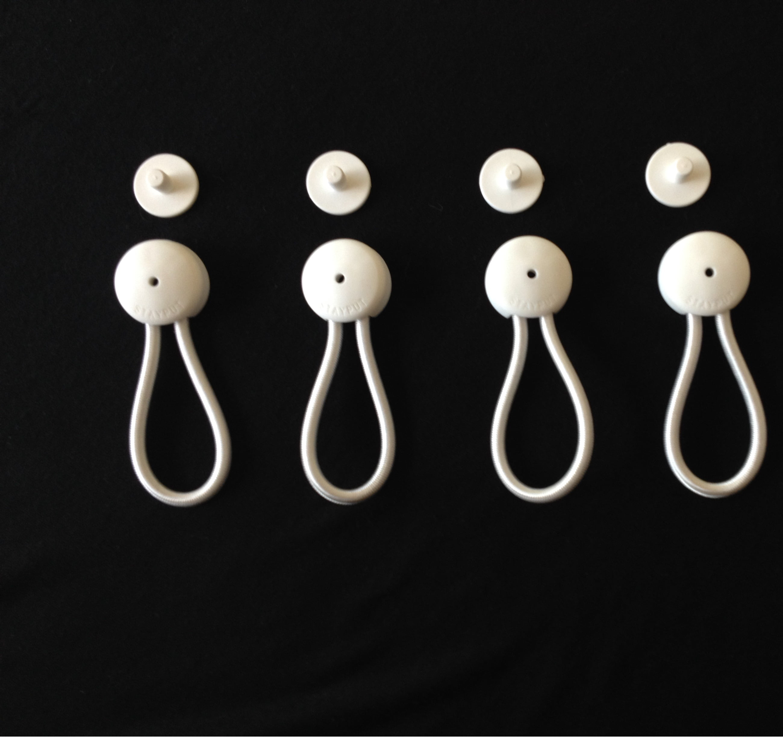 Stayput 5 White Shock Cord And Fastener For Canvas Covers 4 Pack Cord
