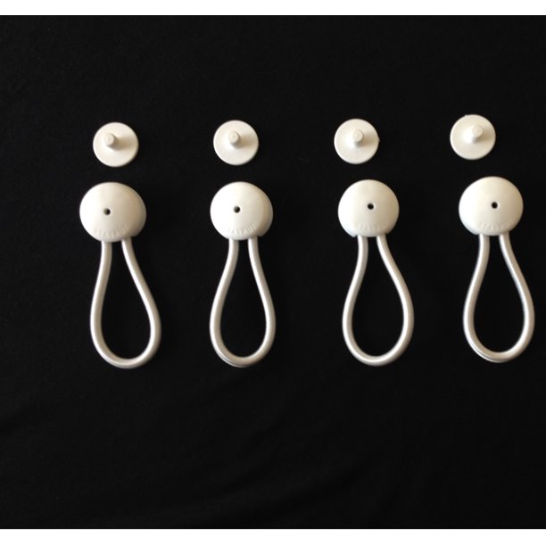 Stayput 8 White Shock Cord And Fastener For Canvas Covers 4 Pack Cord