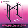 Liquid Stands Portable Audio Mixer Stand - Angled Foldable & Adjustable ...