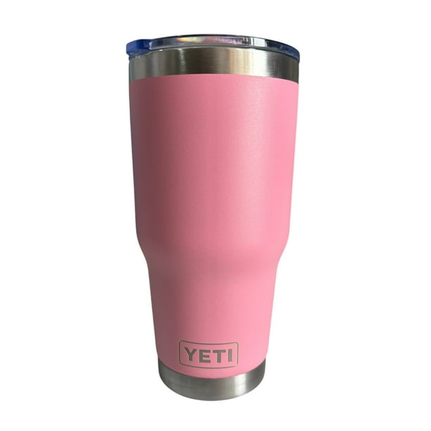 Termo Yeti de acero inoxidable rosa con tapa push pull 30 Oz | Bodega ...