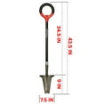Radius Garden Small Handheld Root Slayer Perennial Shovel, Red ...