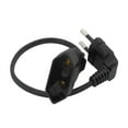 30cm EU Power Adapter Cord, 90 Degree Angled European Round 2Pin Male ...