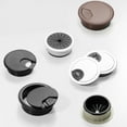 4Pcs Computer Desk Cable Hole Cover Plastic Desktop Cable Organization ...