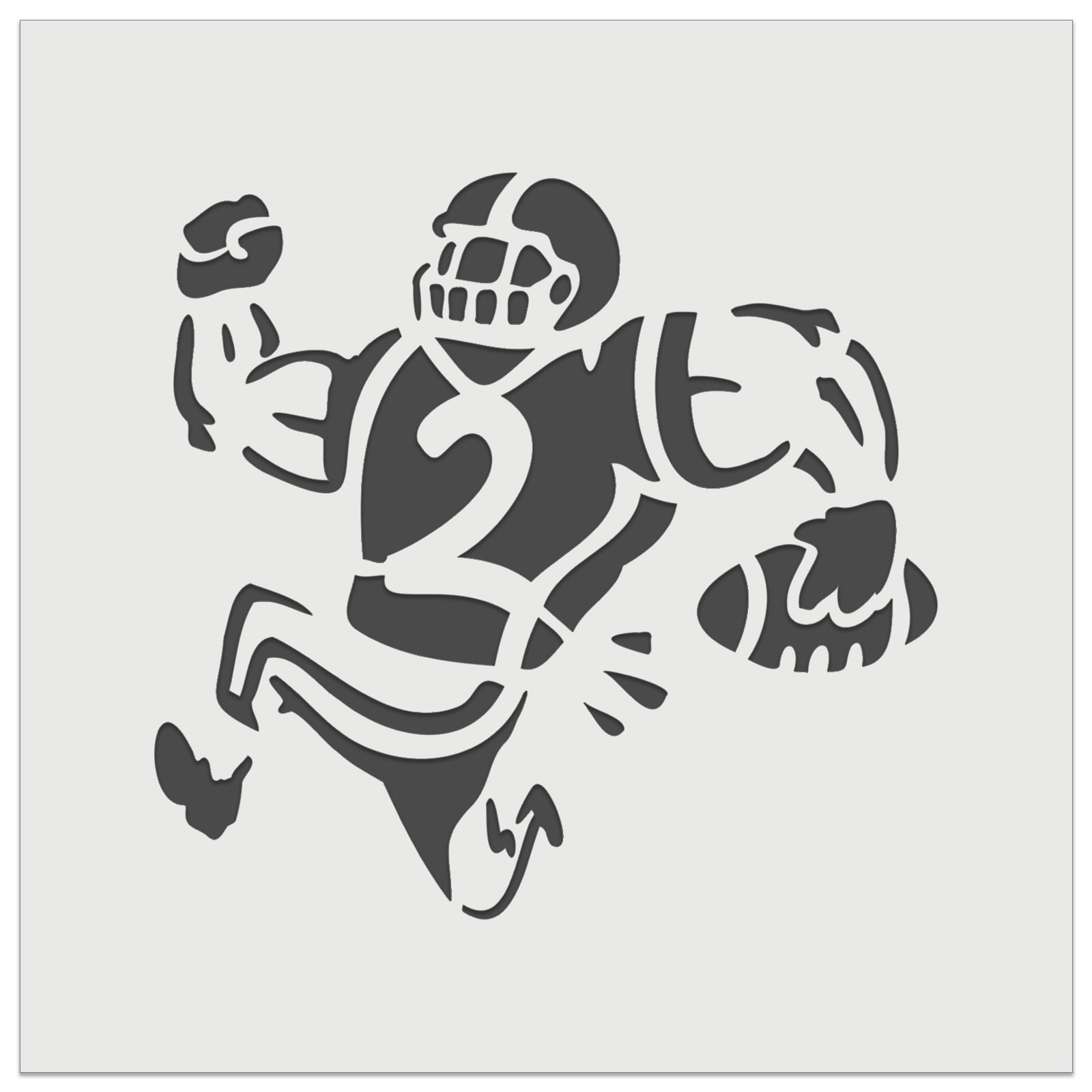 Football Player Stencil