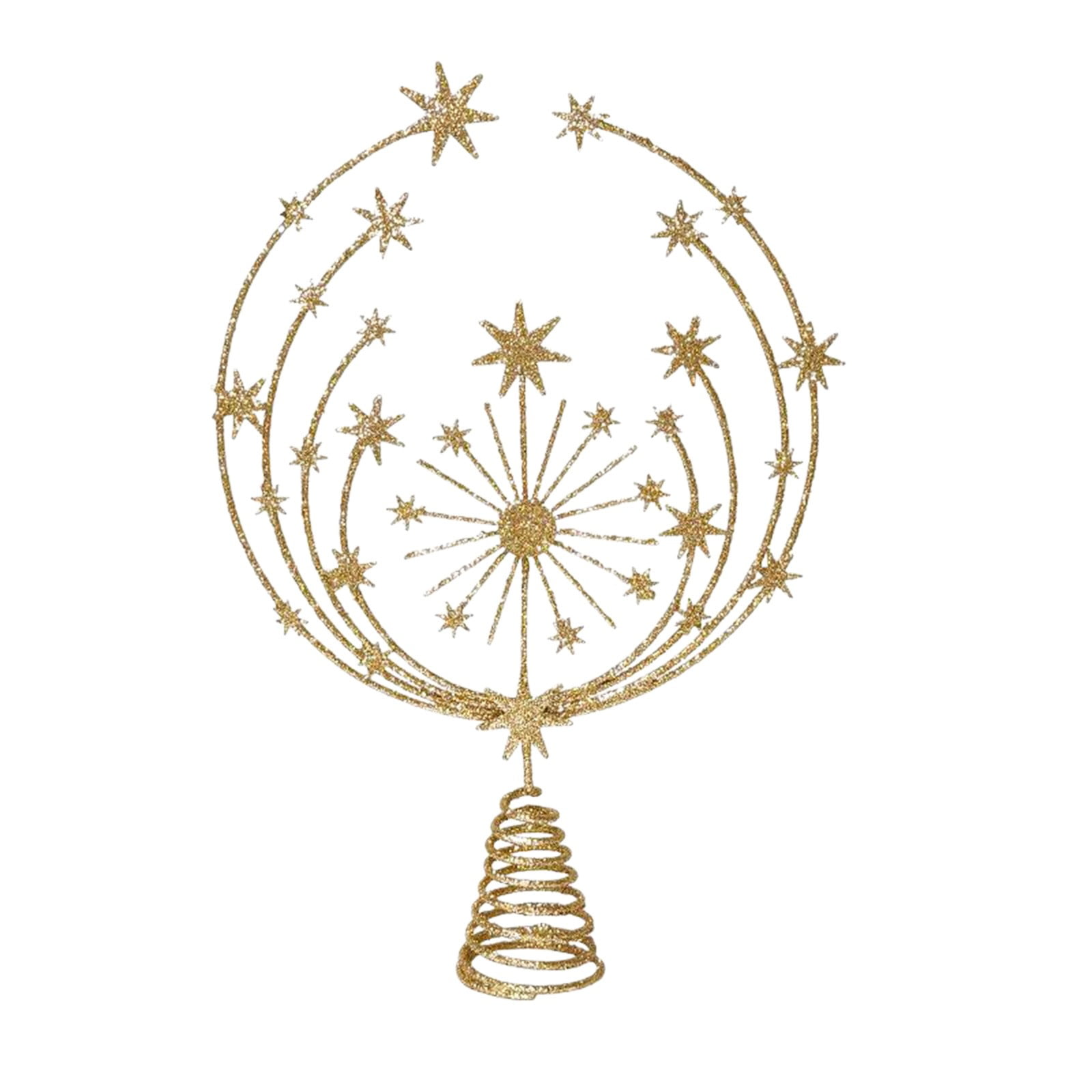 Click here for Ohufall Golden Christmas Tree Top Decoration Star... prices